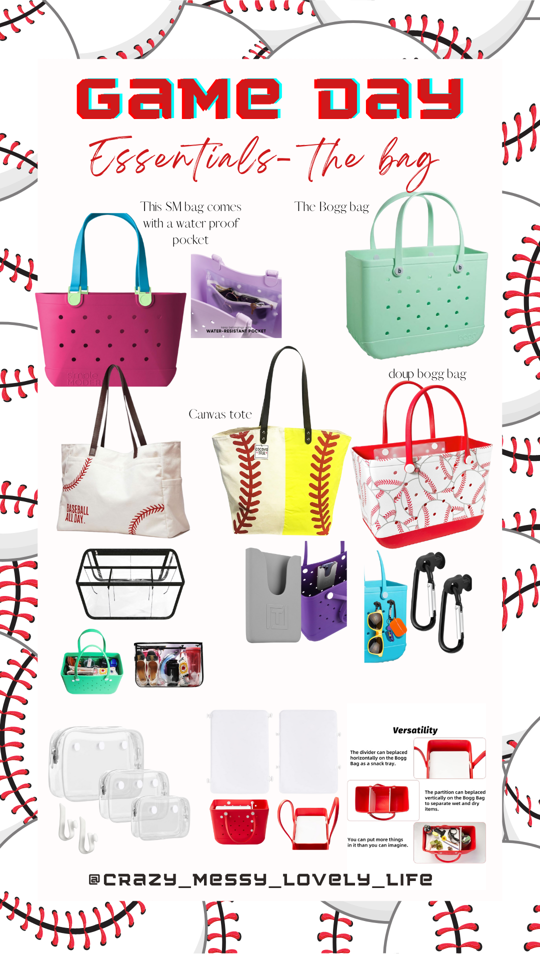 Ultimate Guide: What to Pack for a Day at the Ballpark - crazy messy ...